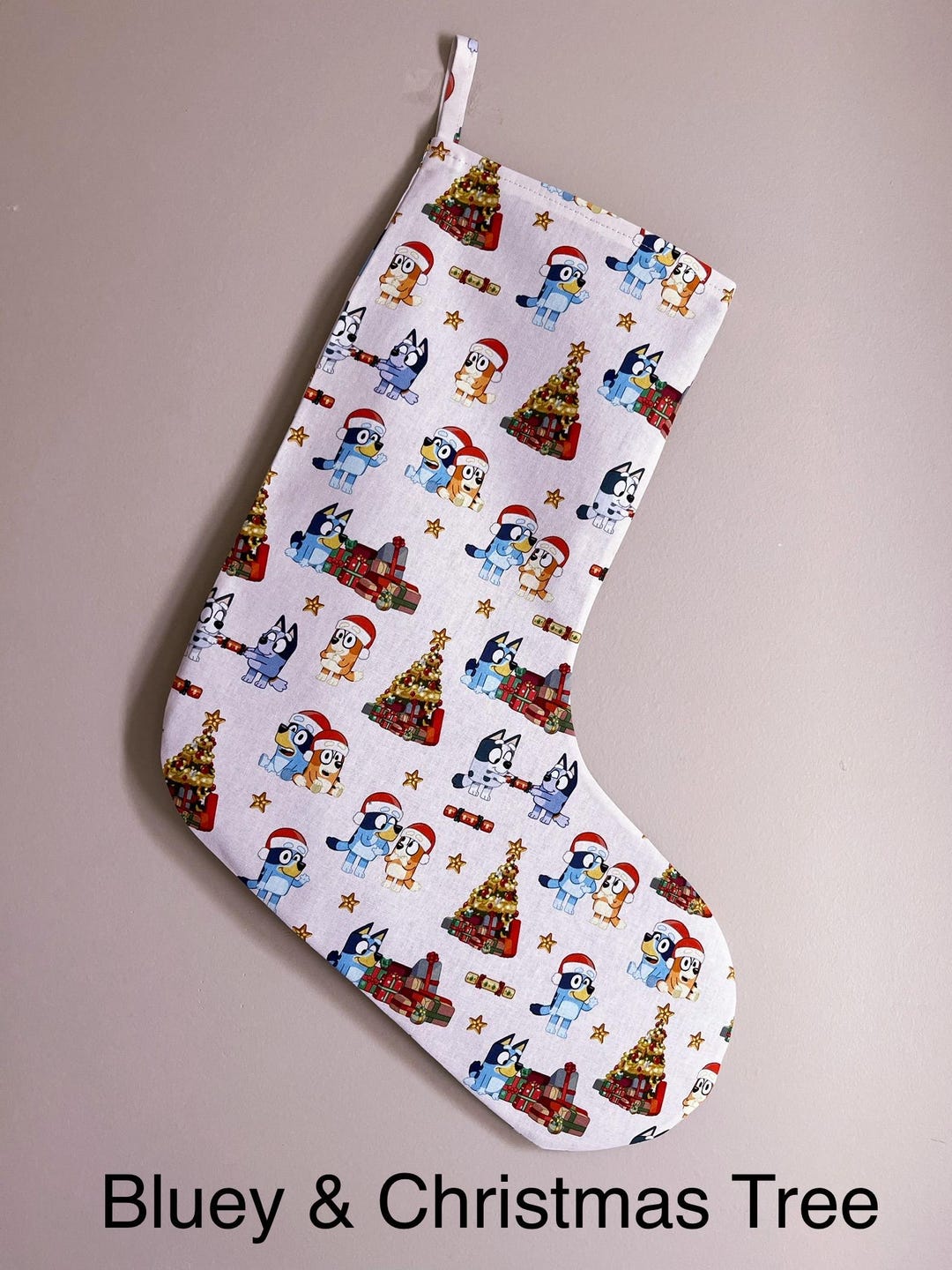 Handmade Bluey Kids Christmas Stockings - Christmas Gifts - Etsy