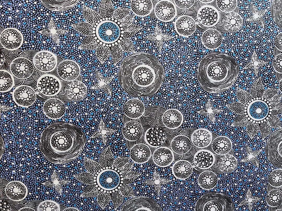 Australian Fabric--aboriginal Fabric--aboriginal Art--cotton Fabric ...