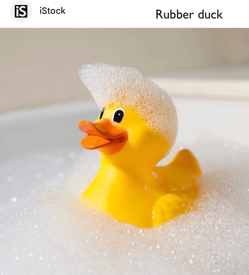 Laura Wayne Yellow Rubber Duck Fabric by the Yard, Bath Ducks Cotton ...
