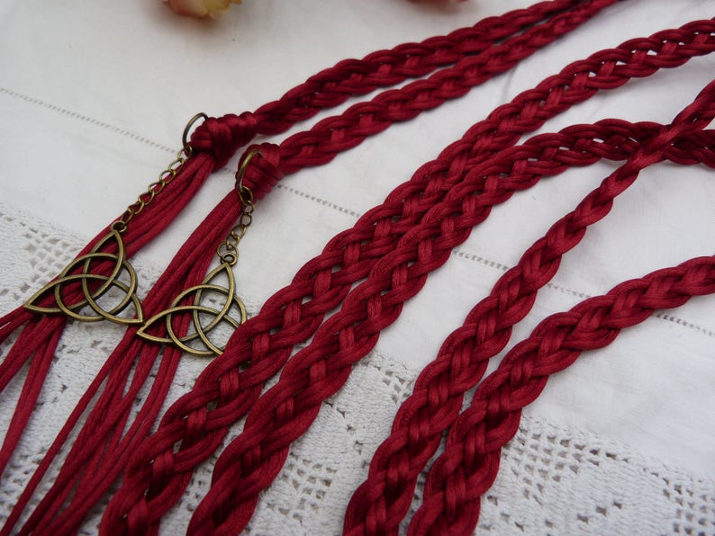 Celtic 8 Strand Weave Satin Silky Cord Handfasting Wedding - Etsy