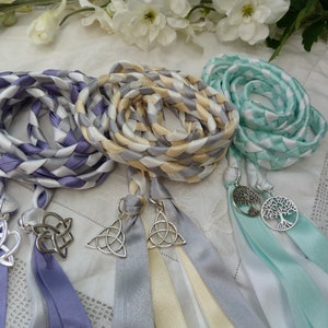 CUSTOM Set of 3 Wedding Cords - Choose Your Colours and Charms ...