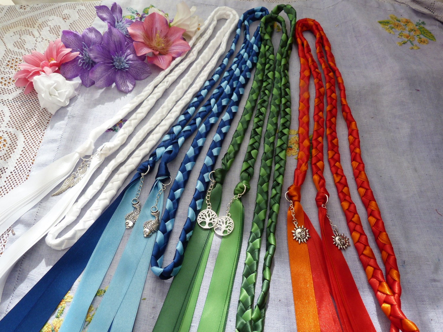 Set of 4 Elemental Wedding Binding Cords Honouring the - Etsy UK