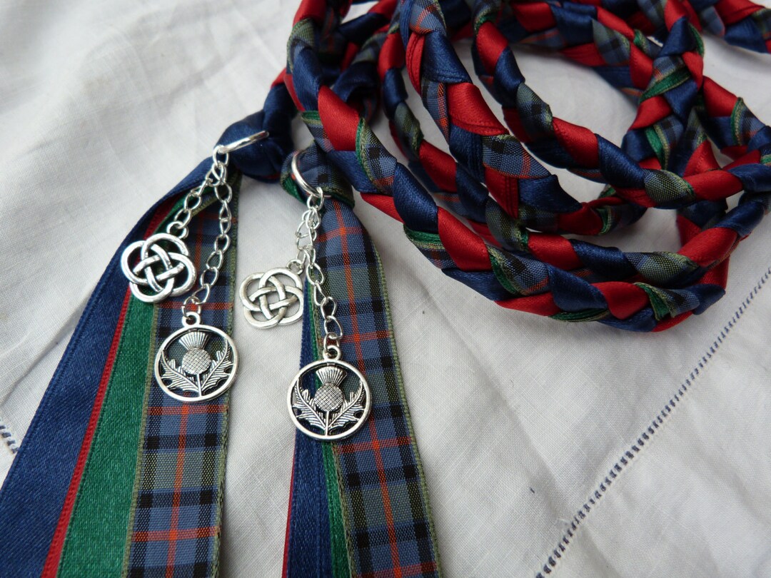 Flower of Scotland - the Original - Handfasting Cord- Tartan, Red and ...