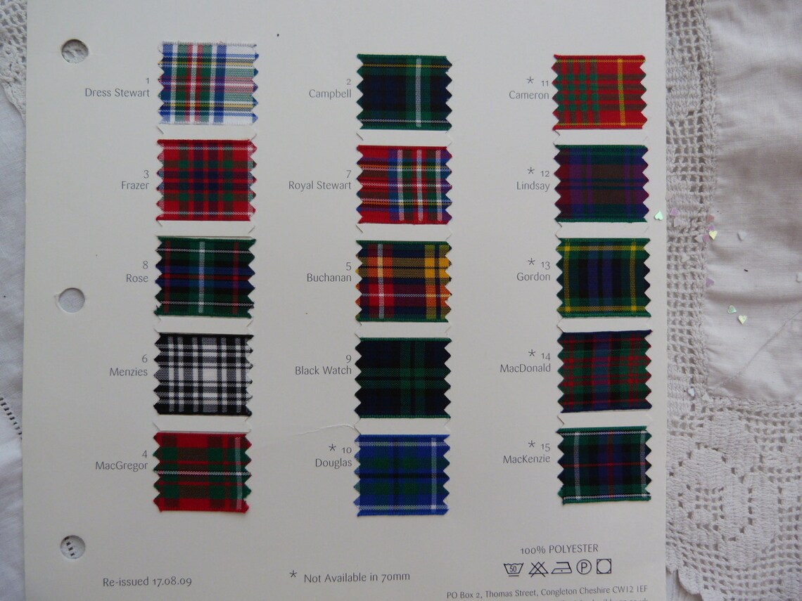 Cameron Tartan Handfasting Wedding Cord Official Red - Etsy UK