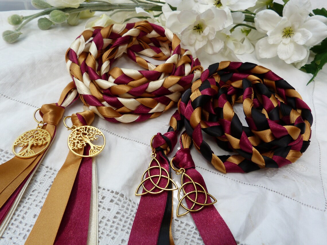CUSTOM Set of 2 Wedding Cords Choose Your Colours and Charms - Etsy UK