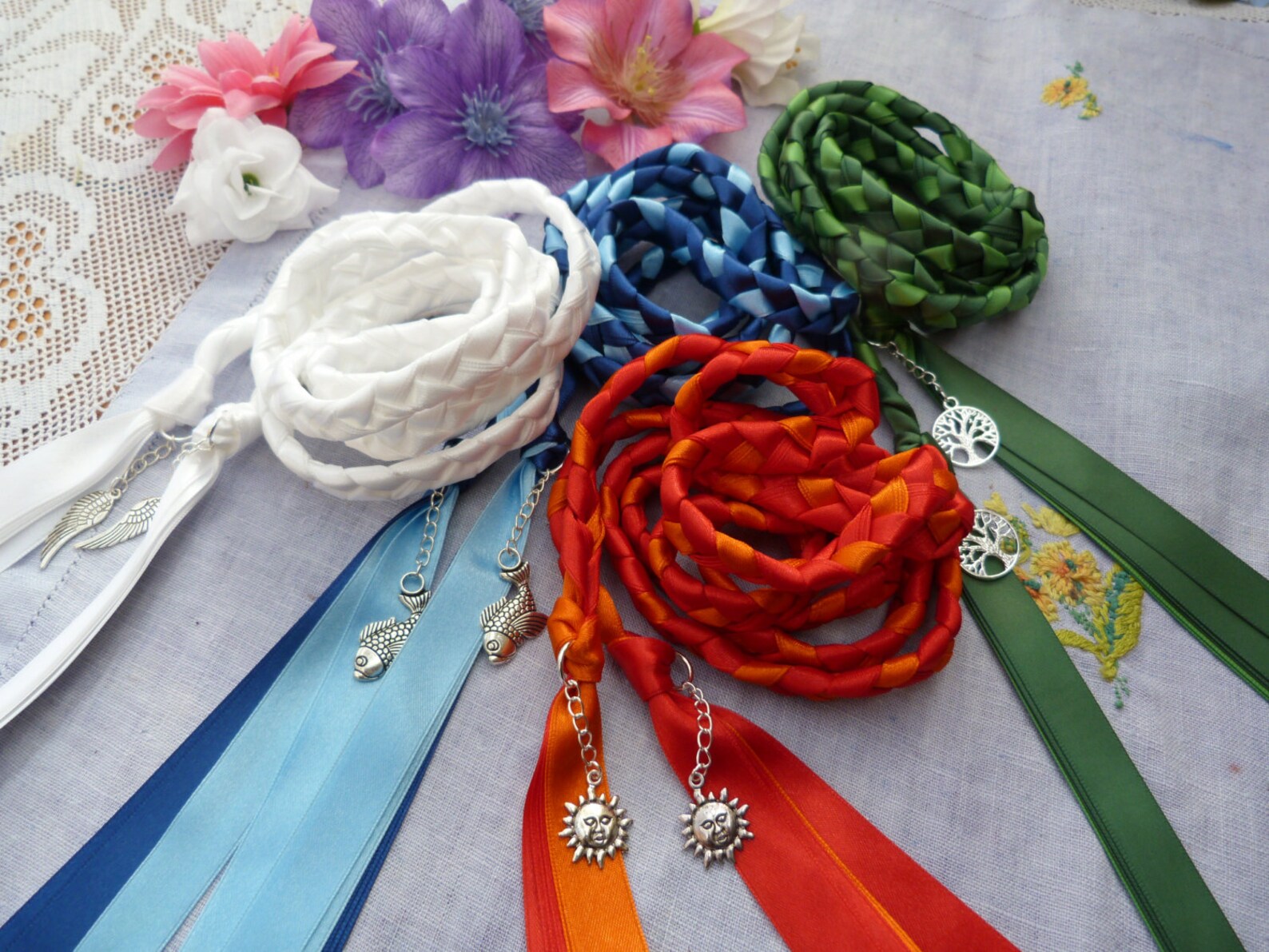 Set of 4 Elemental Wedding Binding Cords Honouring the - Etsy UK