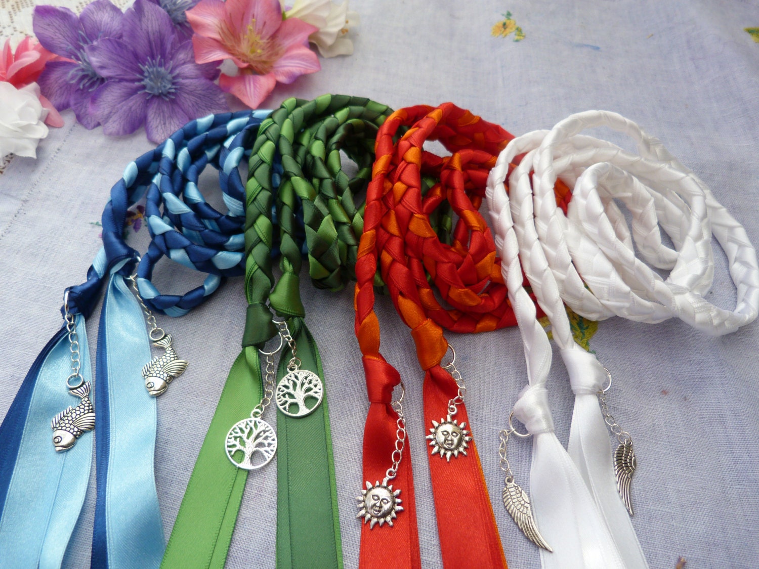 Set of 4 Elemental Wedding Binding Cords Honouring the - Etsy UK