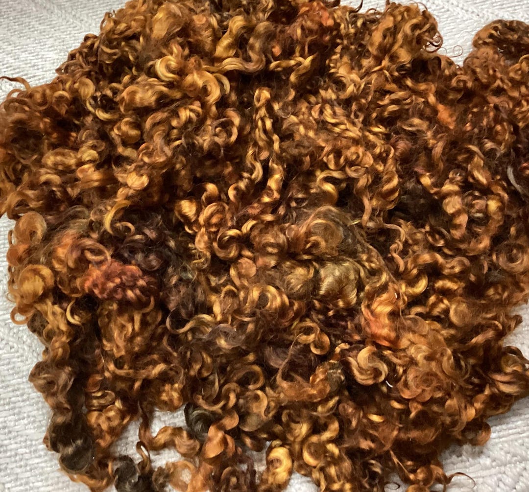 Promo Code:wool15 1 OZ TOFFEE Caramel Curly Locks 3 Inch LOCKS Doll ...