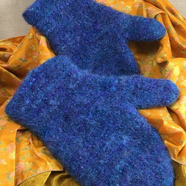 Wool Felted Mittens - Etsy