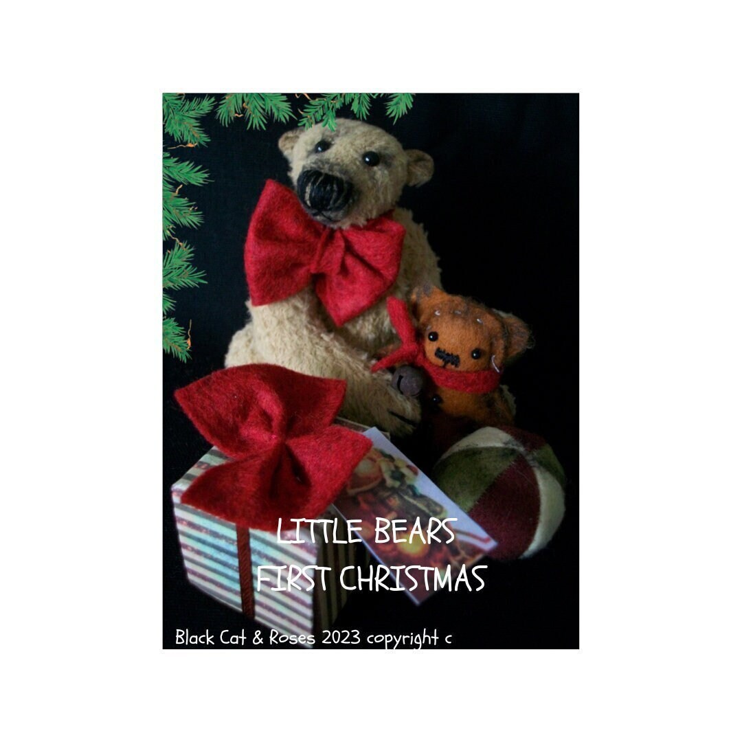 A Vintage Type Design Instant Download Little BEARS FIRST CHRISTMAS - Etsy