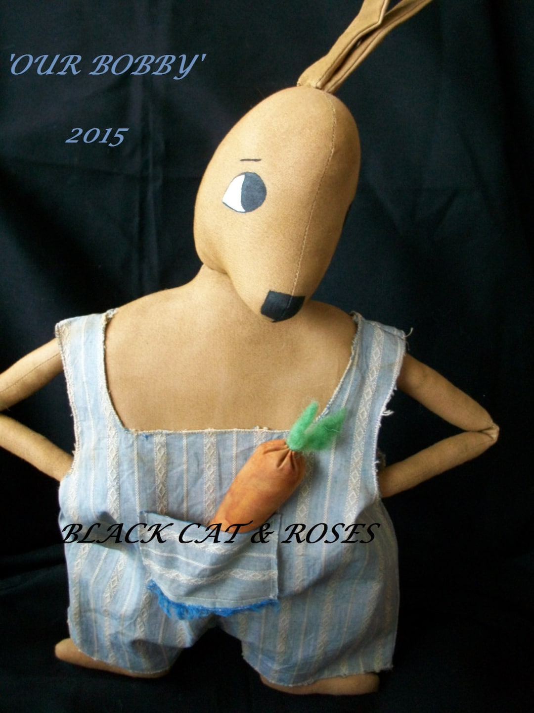INSTANT DOWNLOAD 'our Bobby' Primitive/vintage 22" Rabbit - Etsy