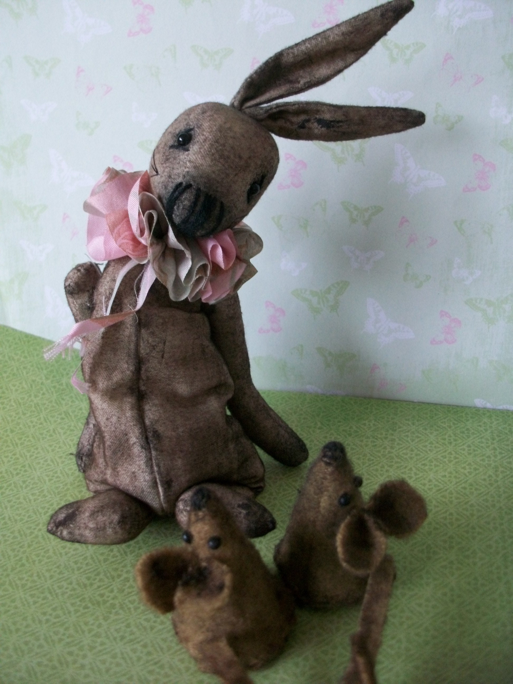Instant Download Primitive Rabbit & Mice 'FRIENDS GATHER HERE' - Etsy