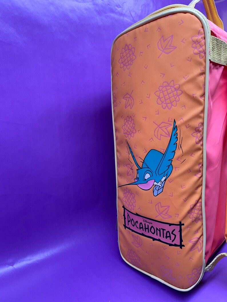 RARE 90s Disney Pocahontas Backpack Featuring Pocahontas and Flit WIZ ...