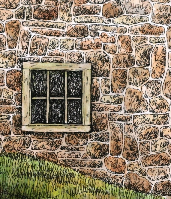 Stone Wall Illustration