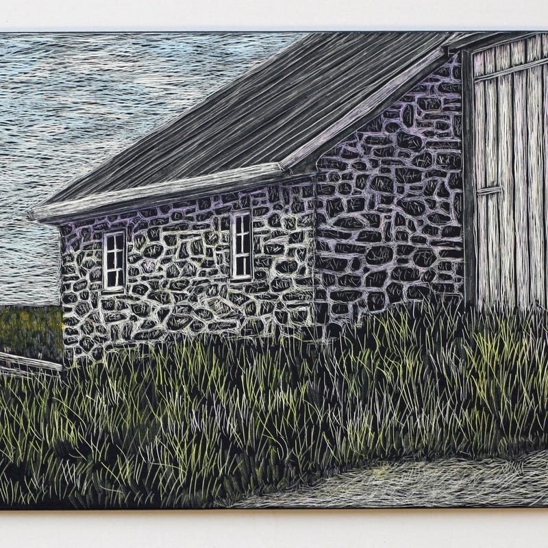 Scratchboard Art - Etsy