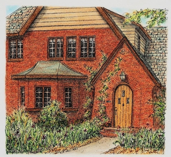 How To Draw A Brick House