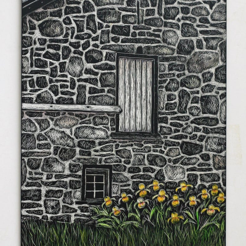 Scratchboard Art - Etsy