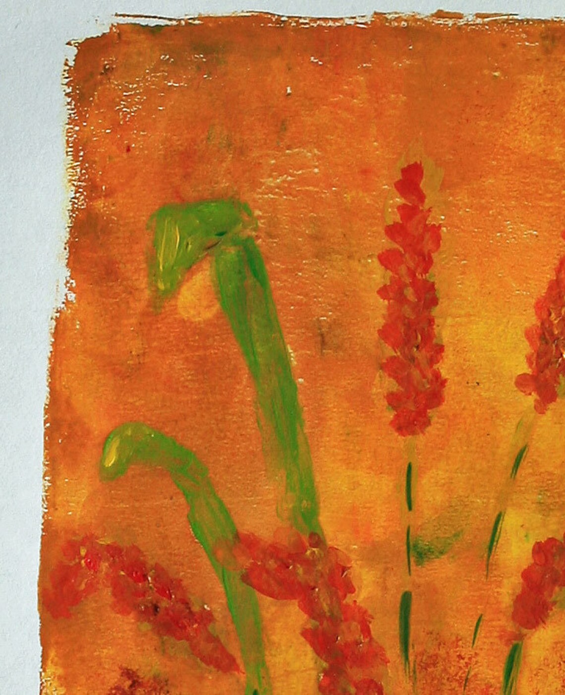 Original Botanical Gelli Print 5x7 Hand Pulled - Etsy