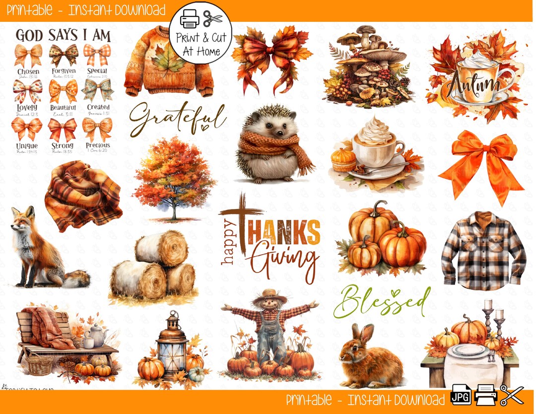 Autumn Wishes - Thanksgiving - Bible Scripture - Digital Planner ...