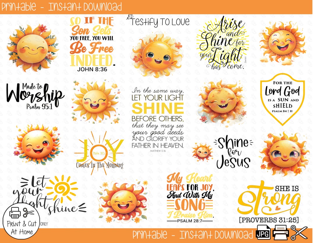 Sonshine - Sunny - Summertime - Jesus - Religious Bible Study ...