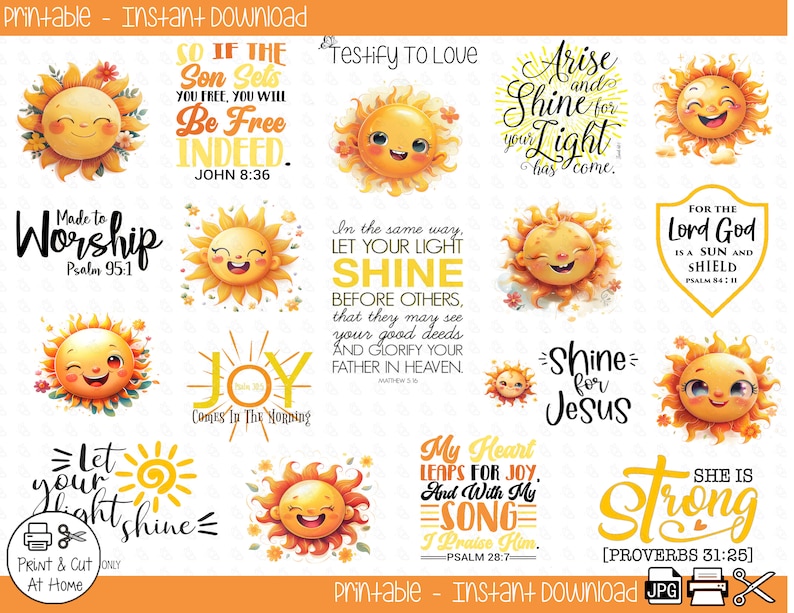 Sonshine - Sunny - Summertime - Jesus - Religious Bible Study ...