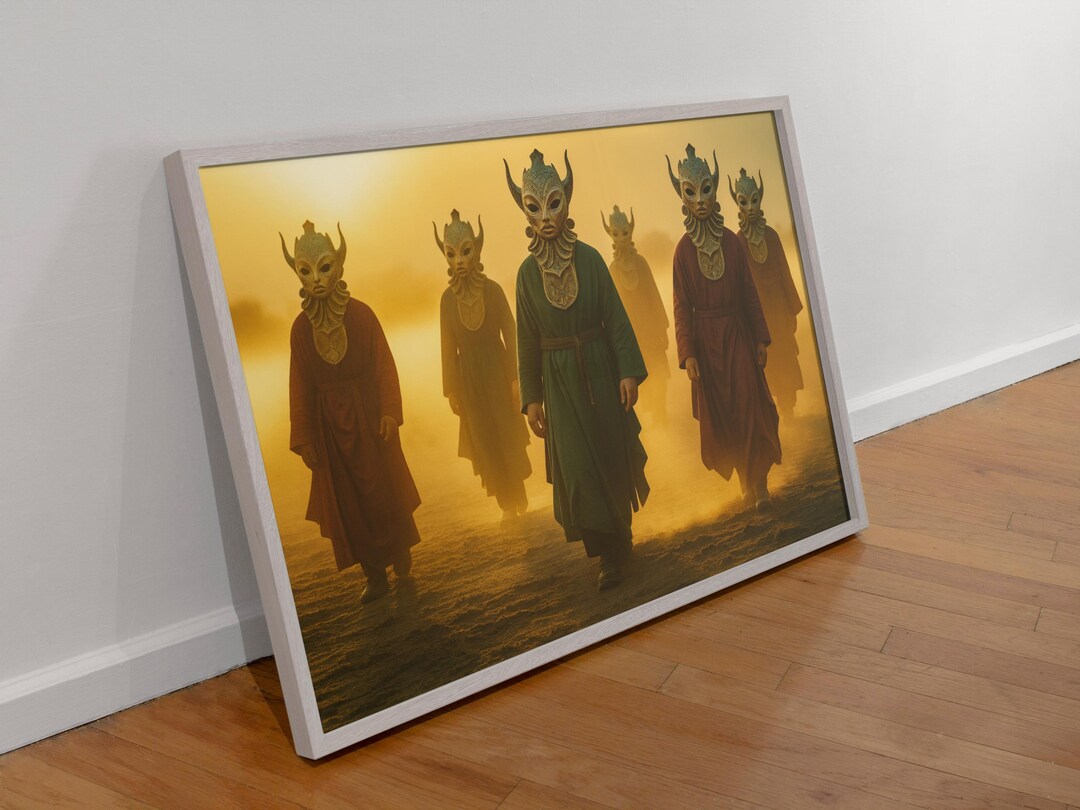 Horned Desert Guardians – Dark Fantasy Digital PNG (3600x2400) | Gothic ...