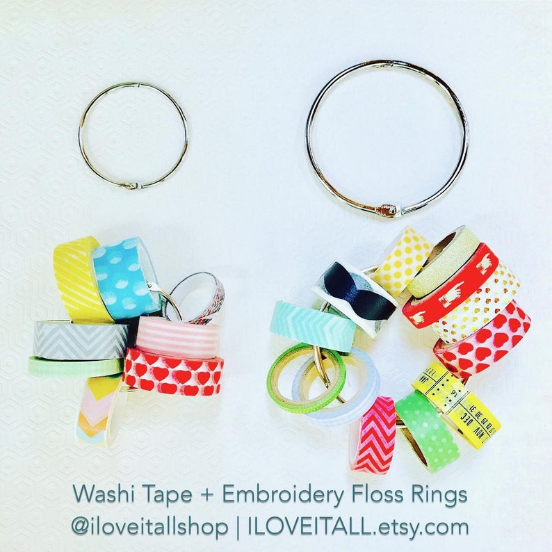 Snap Rings Mini Washi Tape Ring 3 Inch Book Binder O Rings | Etsy