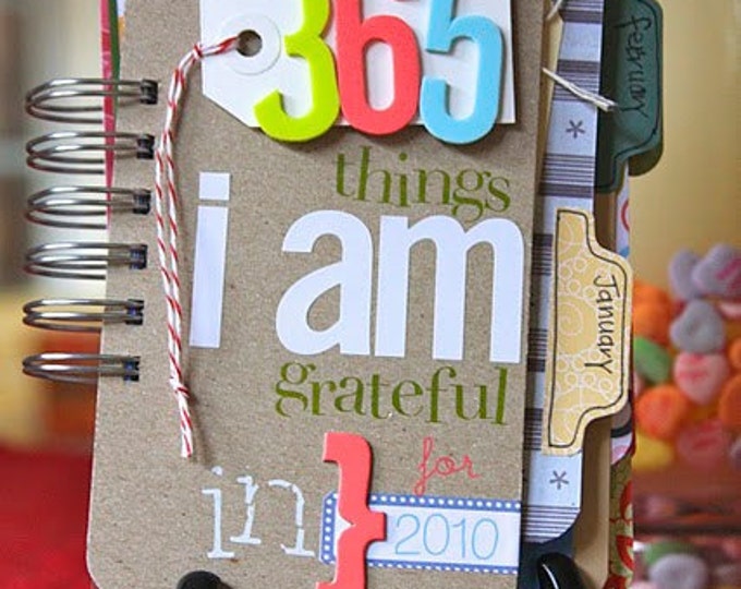 Gratitude Journal // Custom Made to Order // Mixed Media Album . Junk ...