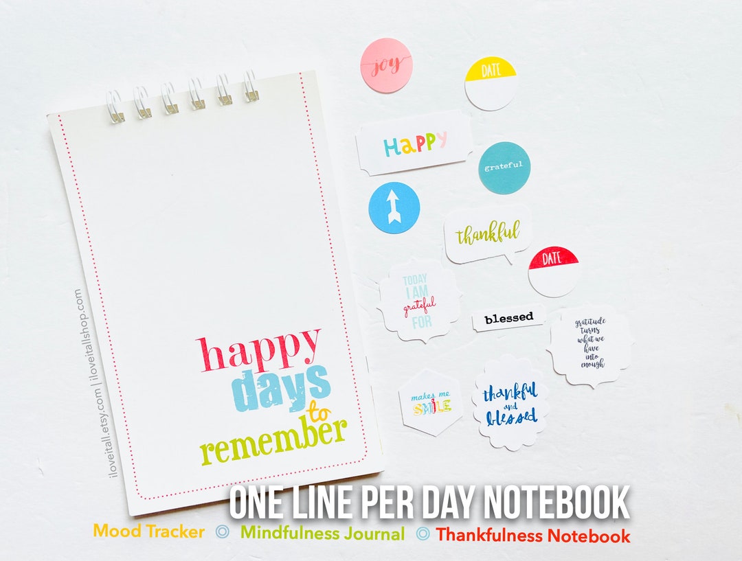 Perpetual Calendar, Gratitude Journal, Mood Tracker Notebook, Birthday ...