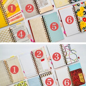 Tall Skinny Cute Notebook Mixed Paper Junk Journal Spiral Bound ...