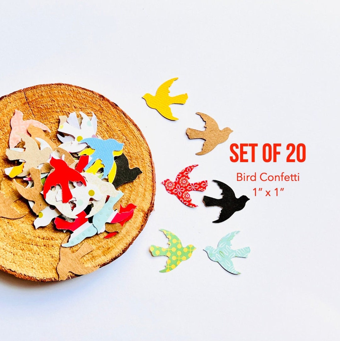 Bird Confetti Die Cuts: Paper Ephemera for Collage & Scrapbooking - Etsy