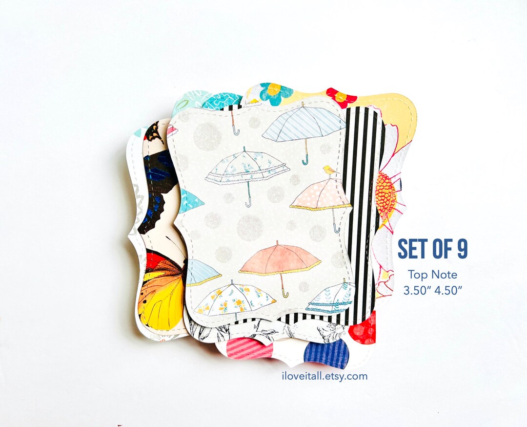 Top Note Die Cut, Cardstock Die Cut, Label Shape, Bracket Shape, Treat ...