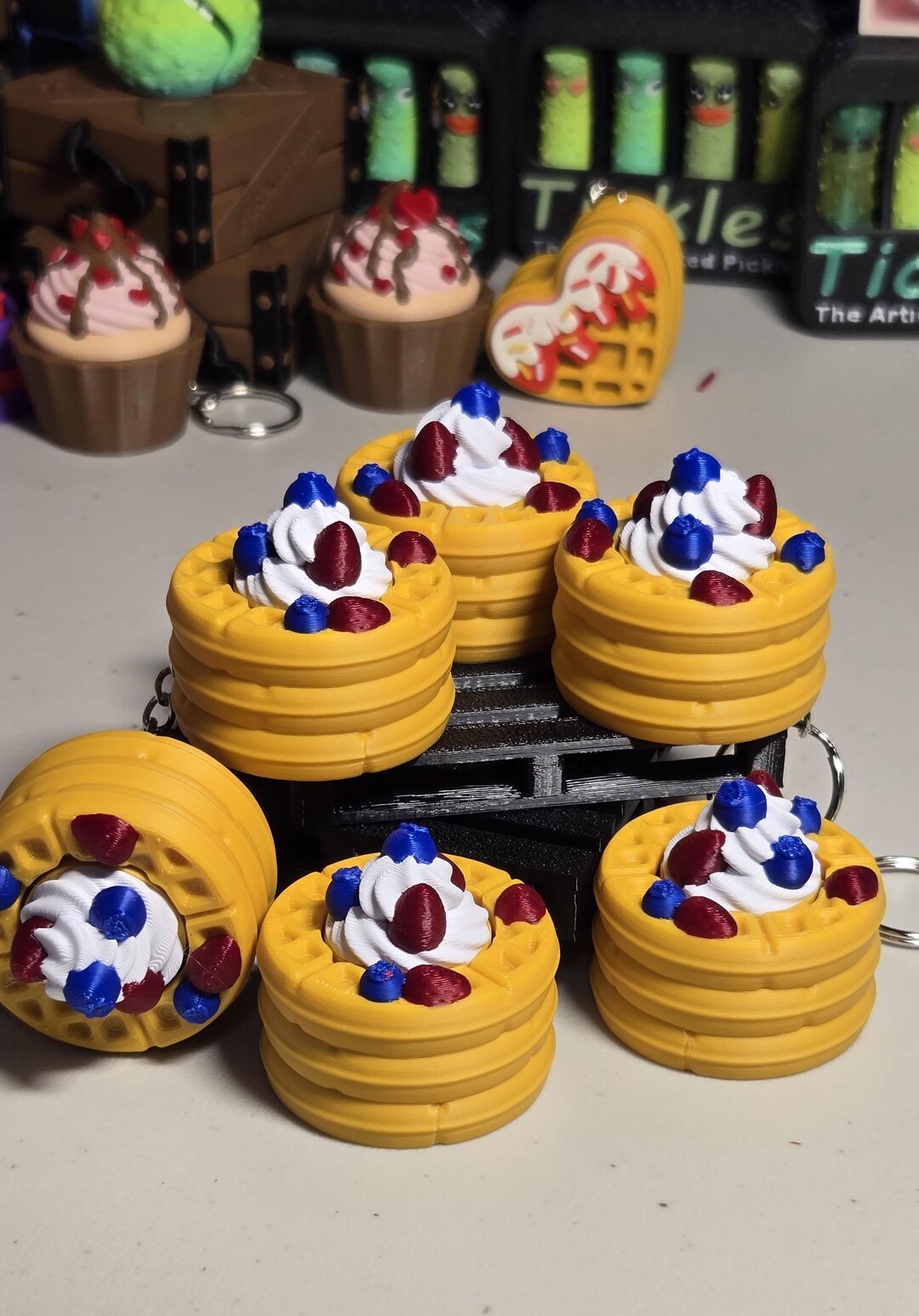Spring Sweet Berry Waffle Fidget Clicker - Etsy