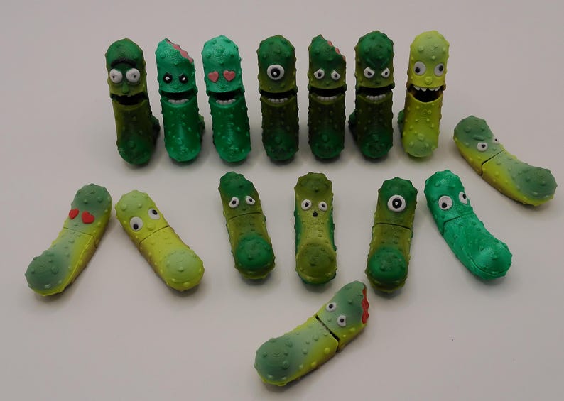 Articulated Pickle Toy Pack – 4 Random Colors - Etsy