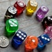 Multicolor Dice With White Pips 10 Die 10 Different Assorted Colors ...