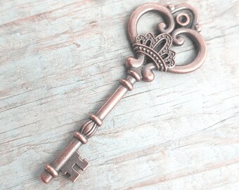 Copper Skeleton Key - Etsy