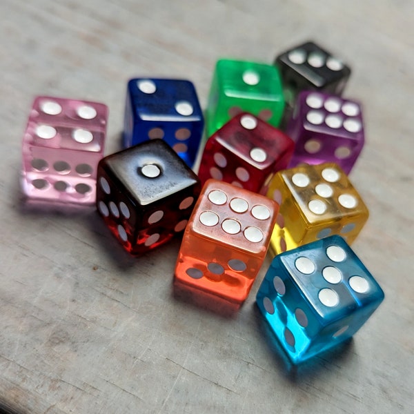 Clear Dice Set - Etsy