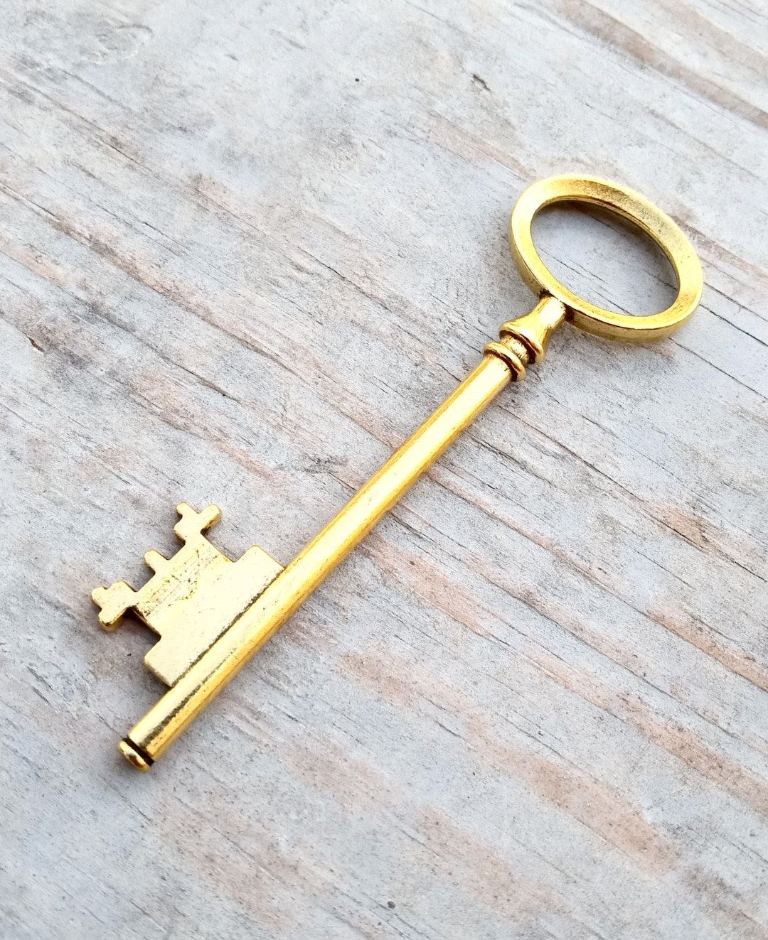 Large Skeleton Key 1 Pc Antiqued Gold Key Ornate Steampunk Vintage ...
