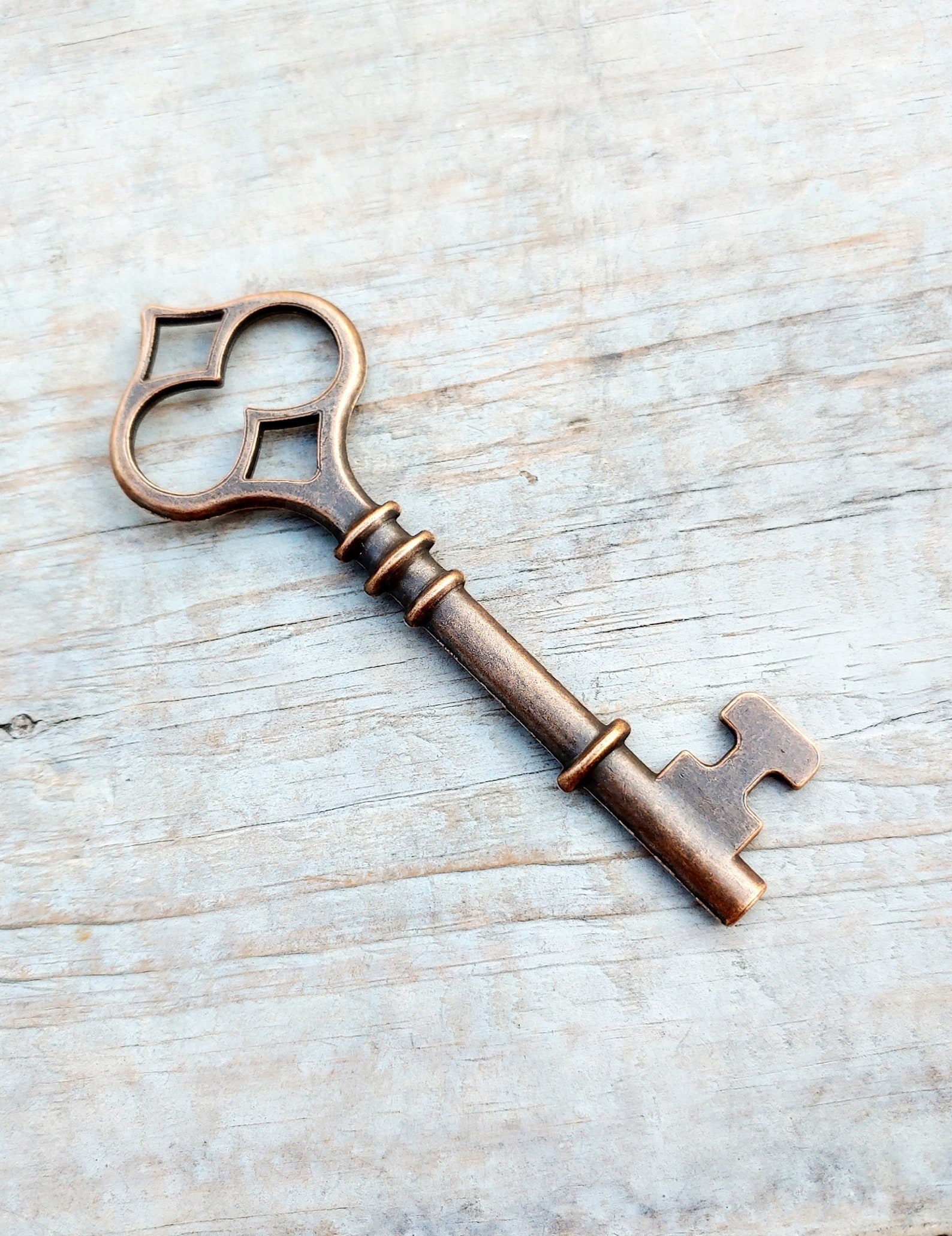 Extra Large Skeleton Key 1 Antiqued Rustic Copper 120mm/4.5 - Etsy