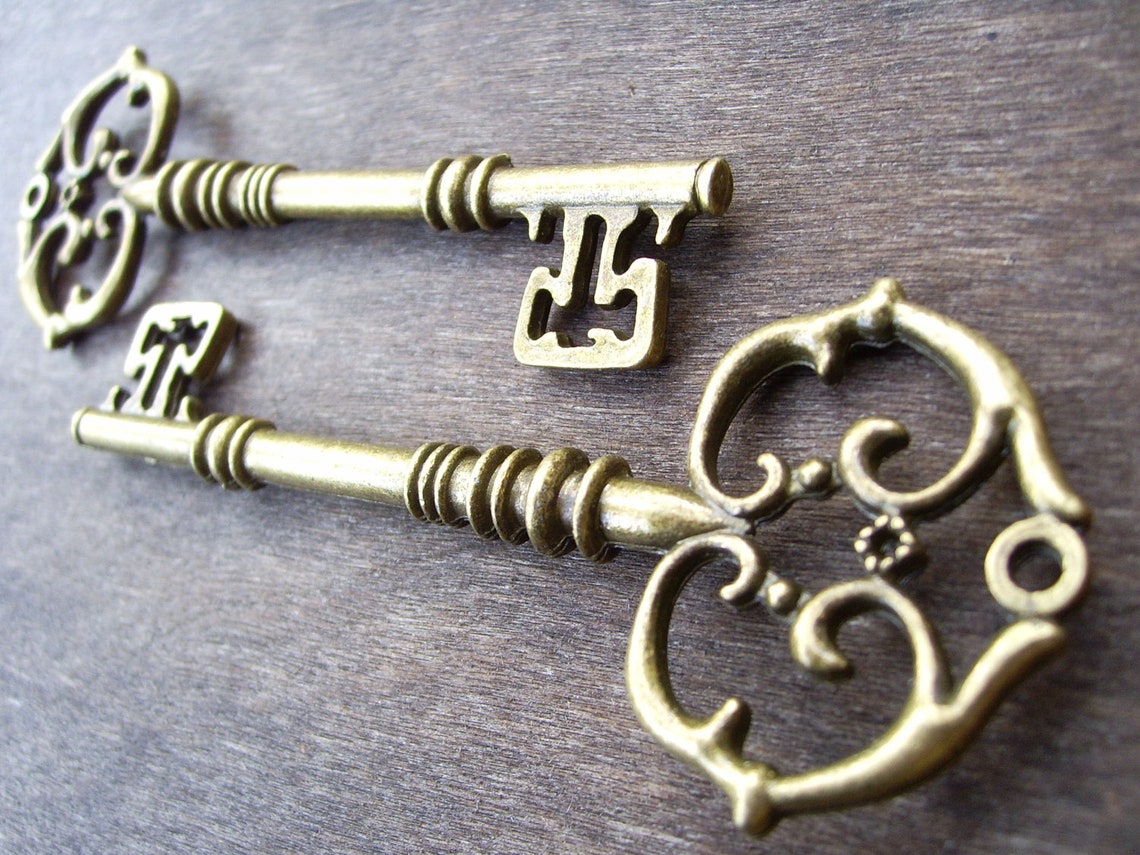 Bulk Skeleton Keys Bulk 50 Large Pendants Steampunk Keys - Etsy