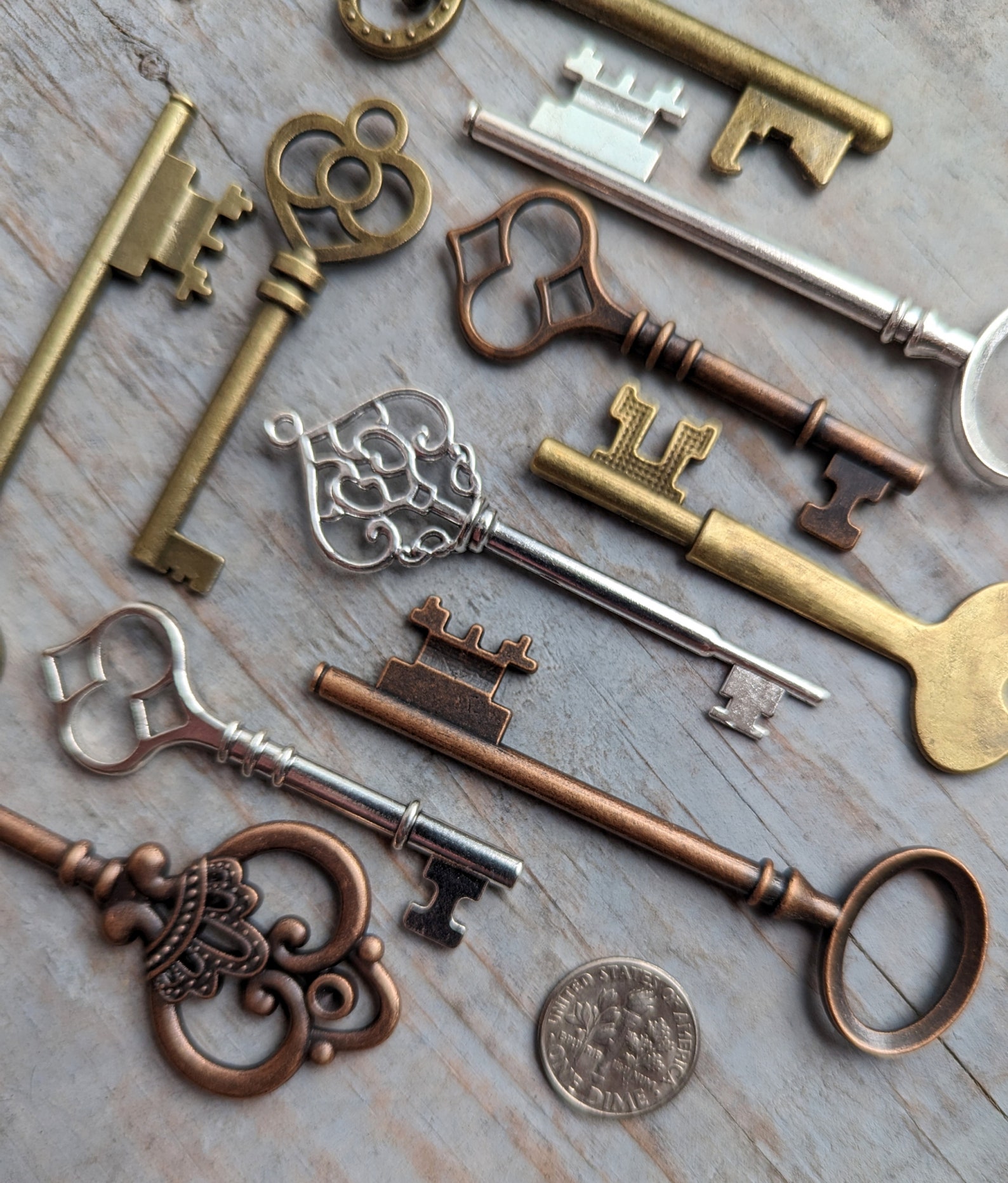 Skeleton Keys Bulk Lot Set 10 Pcs Pendants Steampunk Keys - Etsy