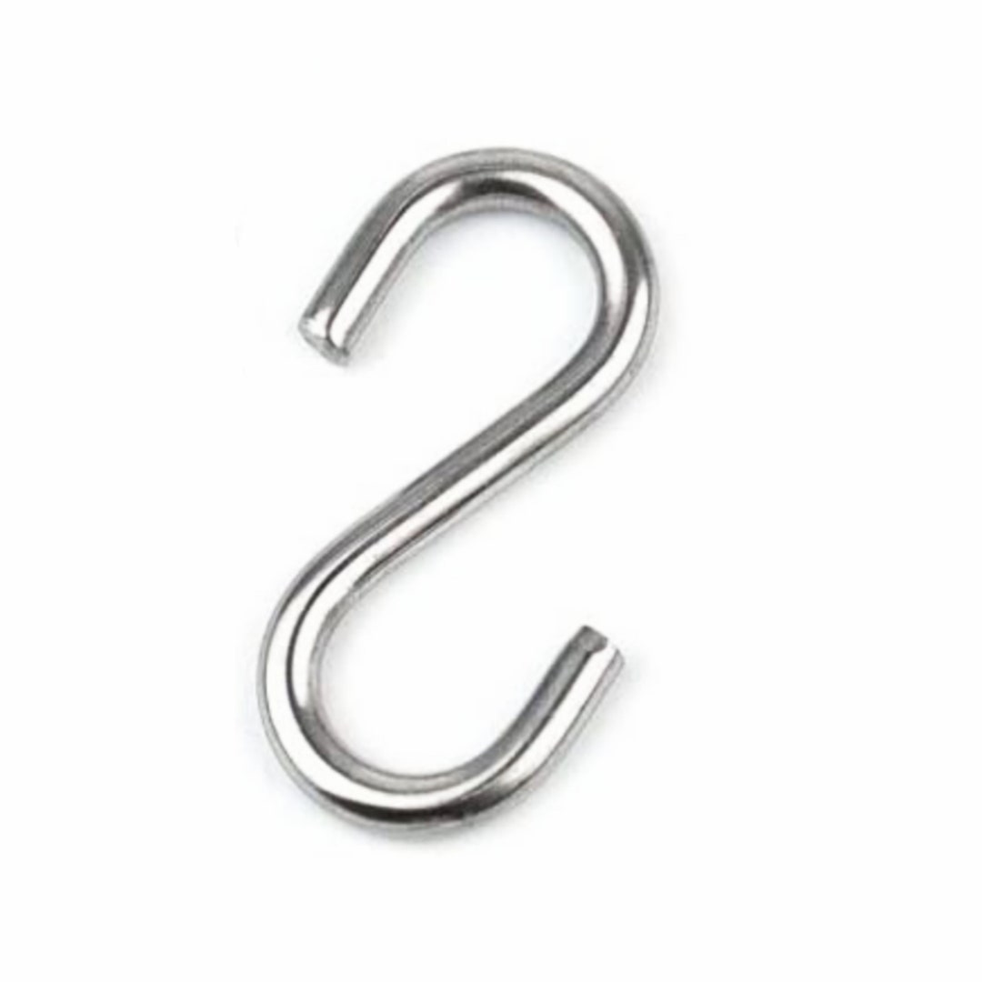 1 Large S Hook Heavy Duty Stainless Steel 2.8 Inch Holds 55lbs - Etsy