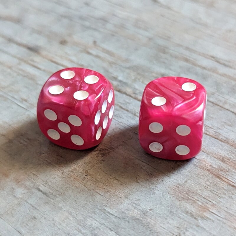 Pink Dice - Etsy