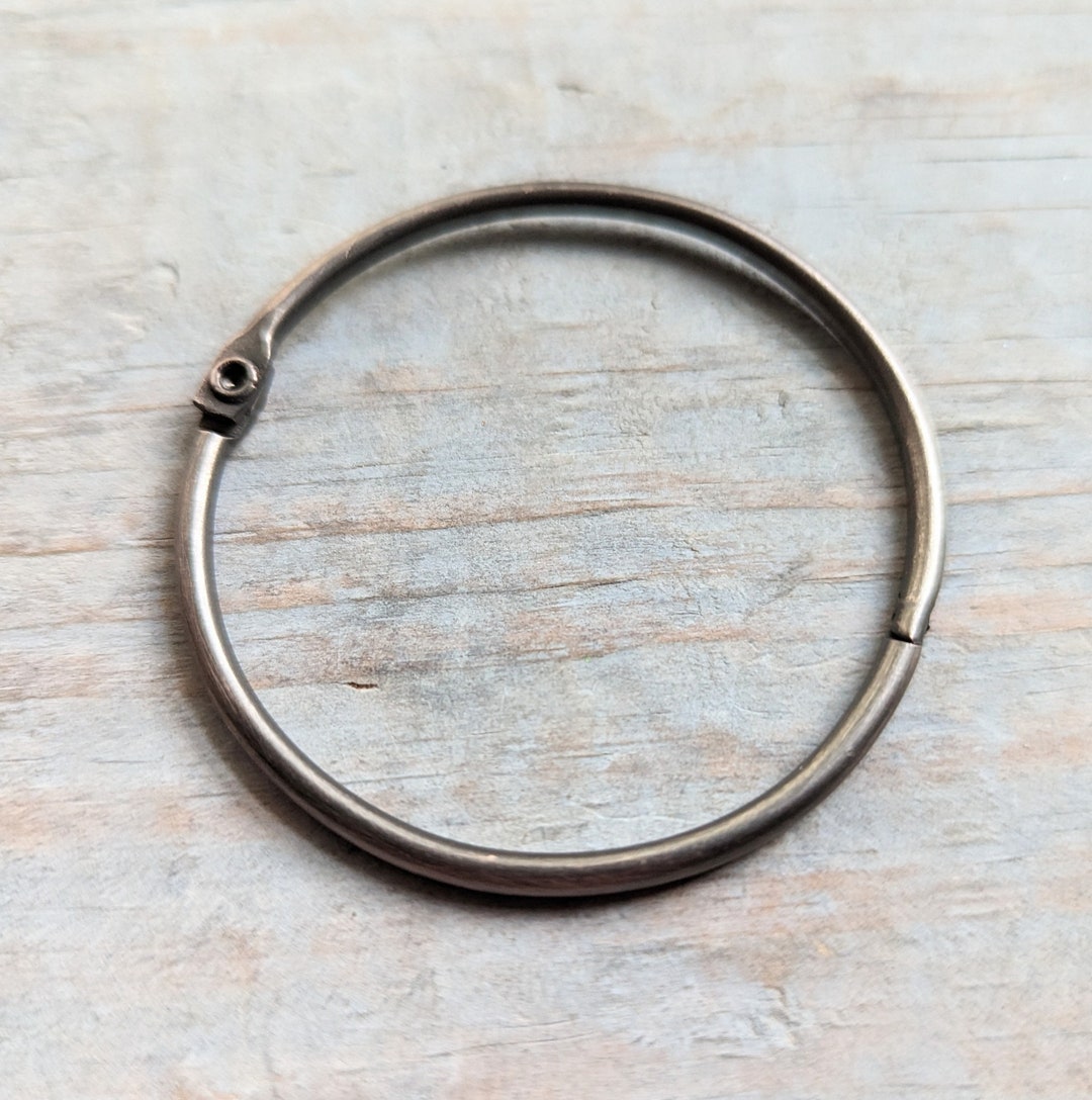 1 Large Ring 2.25 Inch Rustic Antiqued Bronze Jailer Key Holder Craft ...