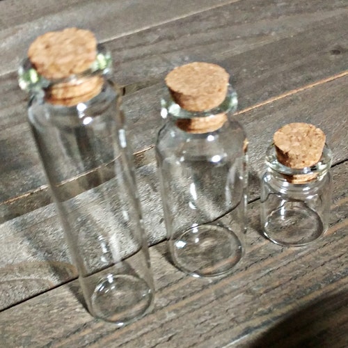 Potion Bottle 7 Mini Small Coloured Glass With Cork: 2ml - Etsy