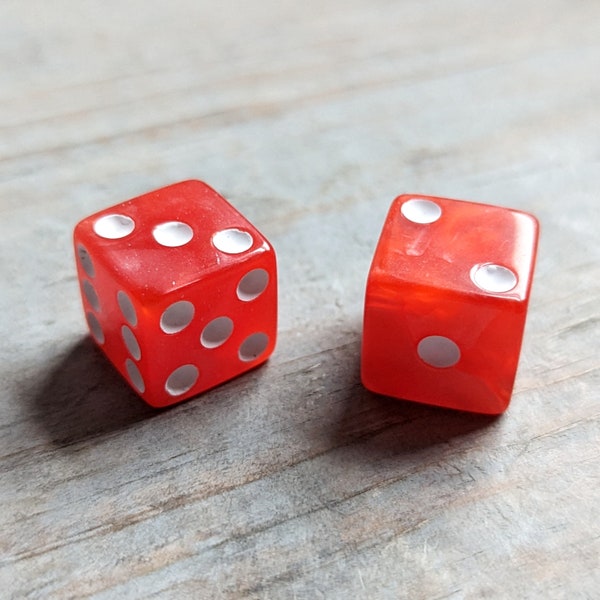 Red Dice - Etsy