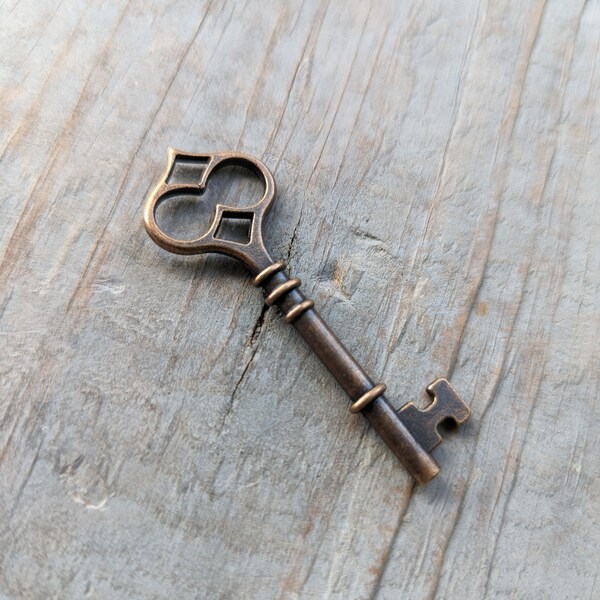 Copper Skeleton Key - Etsy