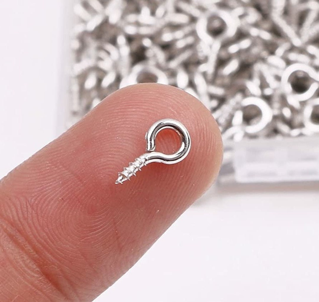 Eye Pins Screws 10 Stainless Steel Loop Hook Hoop Craft Supply Bulk Lot ...