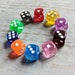 Multicolor Dice With White Pips 10 Die 10 Different Assorted Colors ...
