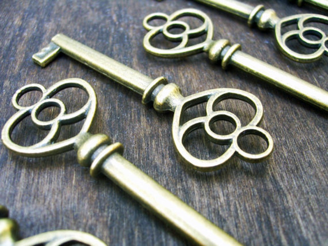 Skeleton Keys Steampunk Keys Skeleton Key Pendants Wedding Keys Bulk ...